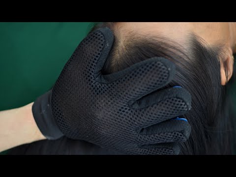 ASMR Head massage - Scratching and brushing sounds