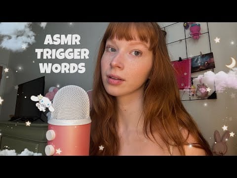 ASMR Trigger Words for Sleep 💤 Ear to Ear Whispers, Hand Movements ...