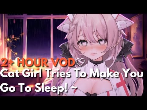 ASMR Cat Girl Tries to Make You Go to Sleep! ~ ♡ (Binaural) (3DIO)
