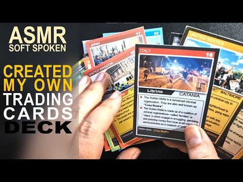 ASMR I created my own TRADING CARDS SET with "Top dangerous ...