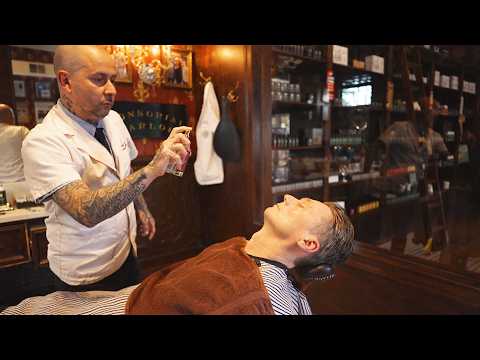 💈 Ultimate Shave In Beautiful Old School Atmosphere | The New York ...