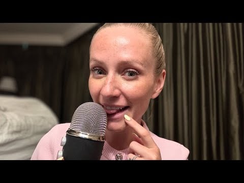 ASMR Wet vs Dry Mouth Sounds ON the Mic 🎤