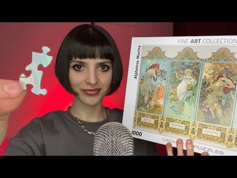 ASMR Rummaging Through Puzzle Pieces🧩