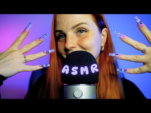 ASMR Tapping & Scratching with Long Nails💜