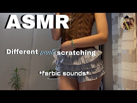 ASMR || Different pants scratching 👖 *fabric sounds*