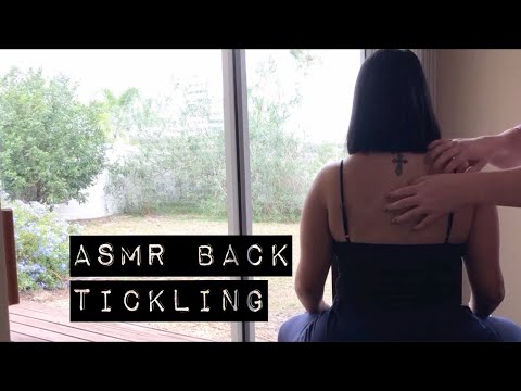 ASMR Back Tracing / Scratching / Tickling with Natural Background Sounds