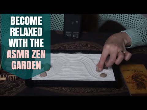 Relaxing ZEN Garden ~ Raking, Sand, Stones, Unpacking For ASMR