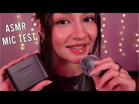 ASMR Mic Test | Up-Close Whisper Ramble + Triggers