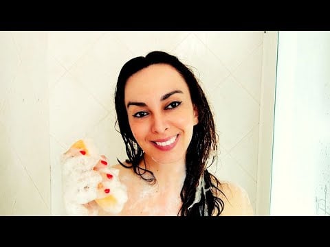 ASMR HAIR WASHING | SHAMPOO | HEAD AND SCALP MASSAGE | SHOWER AND WATER ...