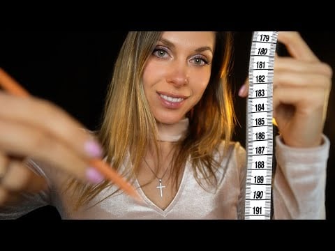 ASMR Soft Spoken Measuring & Sketching YOU (sketching, drawing, posing, personal attention)