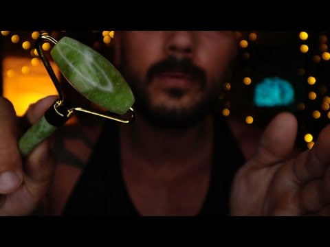 ASMR Facial Massage | ASMR Tapping Therapy - Dark Screen ASMR for Sleep ...