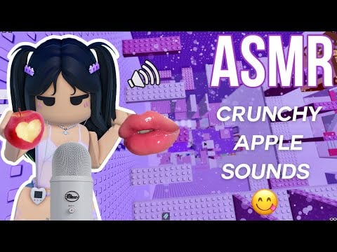 Roblox ASMR ~ eating APPLES! 🍎 satisfying crunchy sounds 😋 (Soo Relaxing)