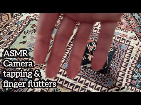 ASMR 🌙 Camera tapping & finger flutters - Hand movements (no talking)