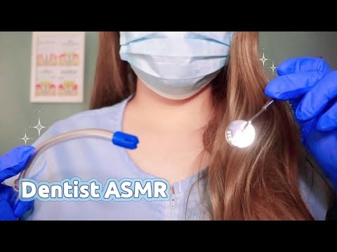 ASMR Teeth Cleaning & Dental Caries Treatment💙 (Dentist Roleplay)