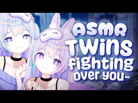 Twins Fighting Over You 【ASMR SR3D】【Kissing, Ear Licking, Ear Cleaning ...