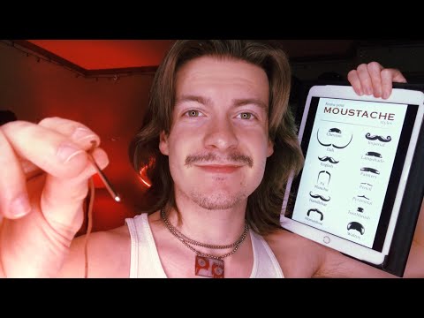 [ASMR] Embroidering You a Mustache | Visual ASMR | Visual Triggers ...