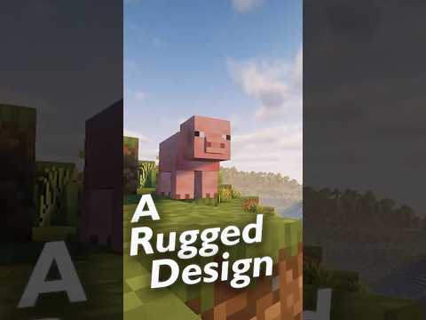 The rugged design of a Minecraft Pig 🐖