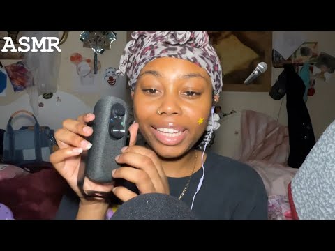 ASMR| Opening a new mic🎤 & Tingle sounds👂🏽