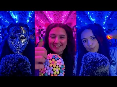 ASMR LIVE replay part 2 🦄💜 — cork tapping, mouth sounds, mic covers ...