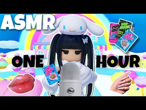 roblox asmr 🌸꒱ ONE HOUR of pure ear-to-ear mouth sounds! ♡ asmr while ...