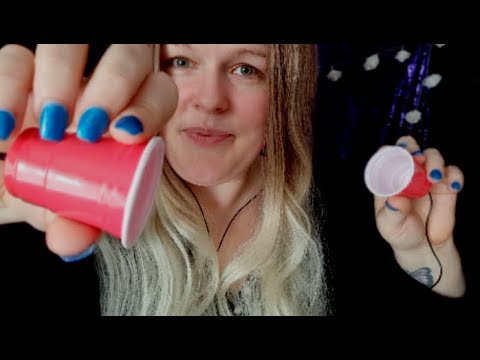 ASMR INTENSE Tiny Cups Mics Mouth Sounds, Whispering.