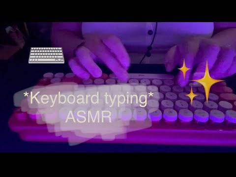 ASMR - Typing on two different keyboards // no talking