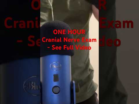 ONE HOUR Cranial Nerve Exam ASMR #asmr #relax #cranialnerve #cranialnerveexam #cranialnerveexamasmr