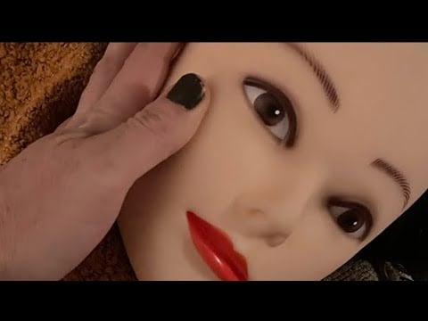 ASMR face and ear massage, gentle Tapping, Fact tracing, Relaxing face massage to help fall asleep