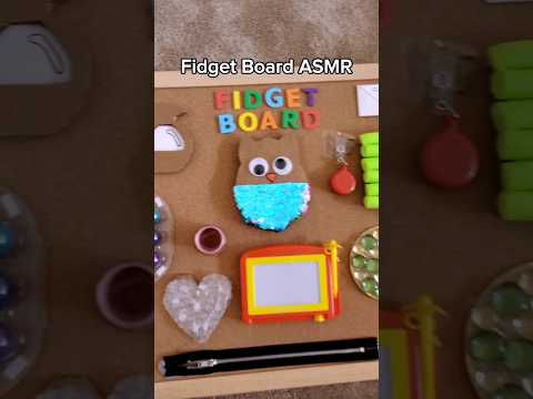 Fidget Board ASMR!🦉 #asmr #fidget #fidgetboard