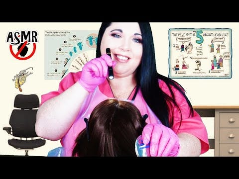 ASMR School Nurse Annual Lice Check Up Roleplay (Real Hair, Scalp Check ...