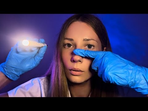 ASMR Doctor Check Up (Eye Exam, Hearing Test, Scalp Exam, Full Physical ...