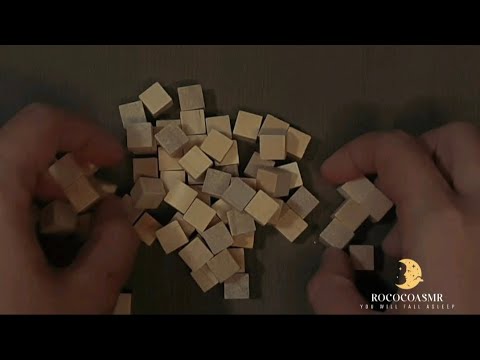 ASMR - Playing With 120 Wooden Blocks No Talking