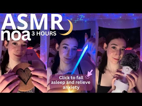 Tapping, Whispering, Energy Rain +more | 3 HOURS asmr for sleep and ...