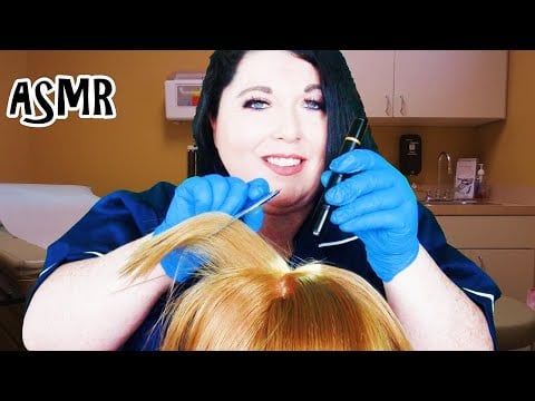 ASMR School Nurse Lice Check Role-play 🪲💆 Real Person Scalp Inspection | Lice Check Removal ASMR