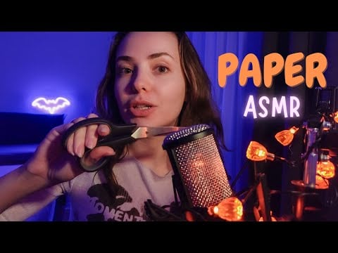 ASMR paper ripping and cutting 📜 ️