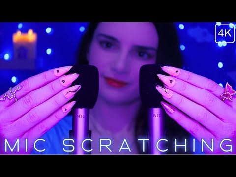 ASMR INSANE 🔥 Mic Scratching & Tapping on the 3Dio Mic⚠️ INSTANT SLEEP ⚠️ Long Nails 😴 No Talking 4K