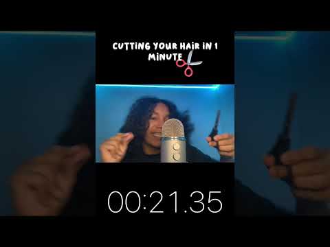 ASMR CUTTING YOUR HAIR IN 1 MINUTE #asmr #shorts