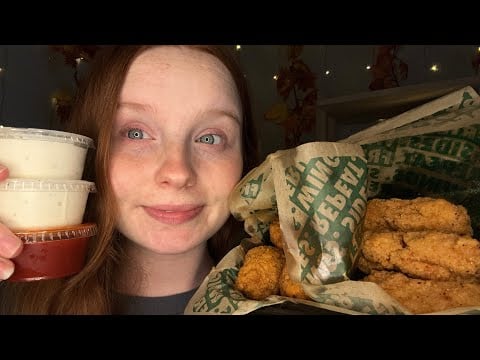 ASMR wingstop mukbang | crispy wings, french fries 🍗
