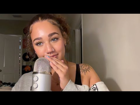 asmr hand sounds with up close whispers