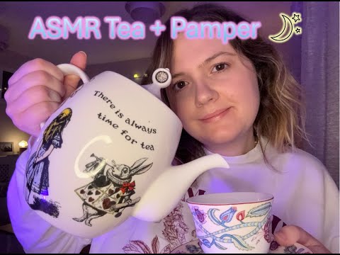 ASMR Tea & Pamper Session 🌙 Relaxing Spa for Sleep