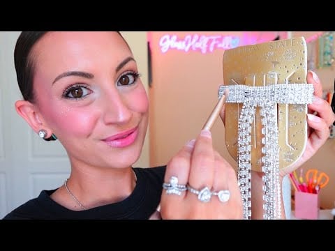 ASMR Relaxing Diamond Counting During A Rainstorm💎