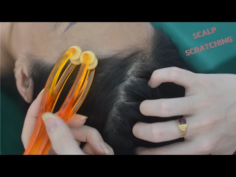 ASMR Hair Sound Tingly ( Head Scratching, Hair Parting... ) For Relieve ...