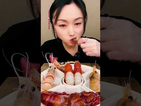🦐🍤 Boiled seafood mukbang live feast #BoiledSeafood #LiveSeafood