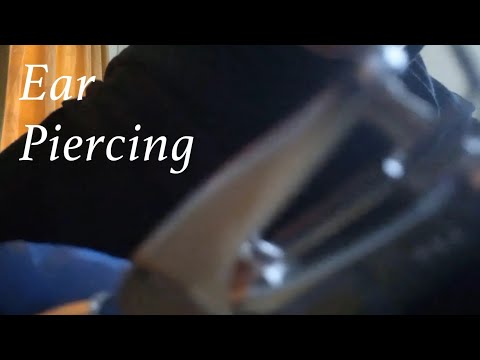ASMR | Ear Piercing Roleplay (Touching, Brushing, Piercing your ears)