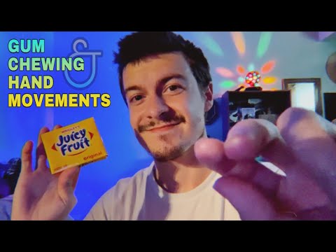 [ASMR] Gum Chewing with Slight Hand Movements | Visual ASMR