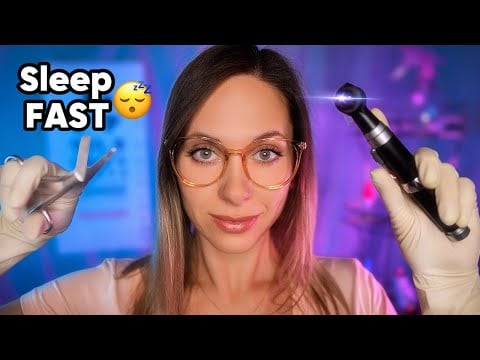 Ear cleaning ASMR, Otoscope EAR exam, Personal Attention for sleep