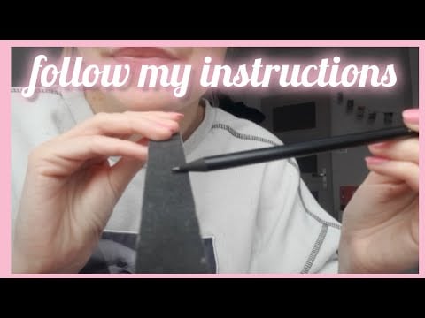 lofi asmr | focus games 🤍 [follow my instructions, visual triggers]