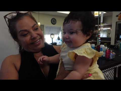 Pool Day Vlog | baby first swim, bomb food, sun and tan skin