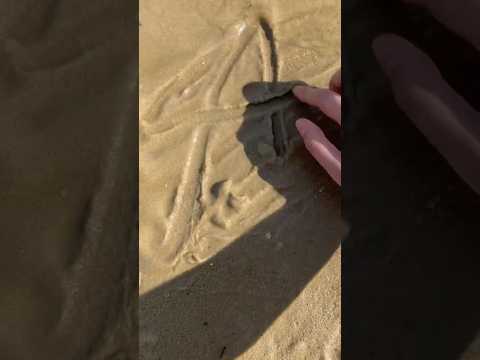 writing on wet sand asmr - The ASMR Index
