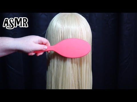 ASMR Hypnotic Hair Play Brushing, Back Scratching, Tracing (Soft Spoken, Real Person ASMR)